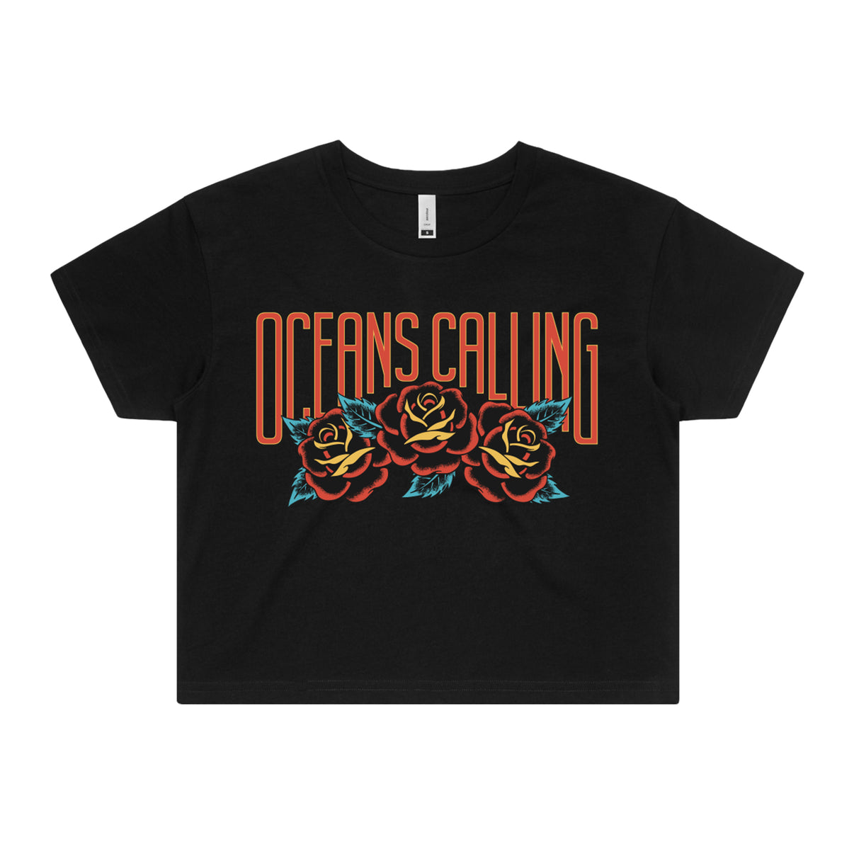 Women's Rose Lineup Crop Tee – Oceans Calling Festival